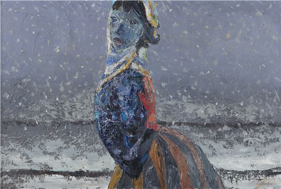 Colin Middleton | BUILDINGS WITH DISTANT SPINNEY | MutualArt