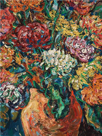 Albin Amelin | Flower still life (1955) | MutualArt