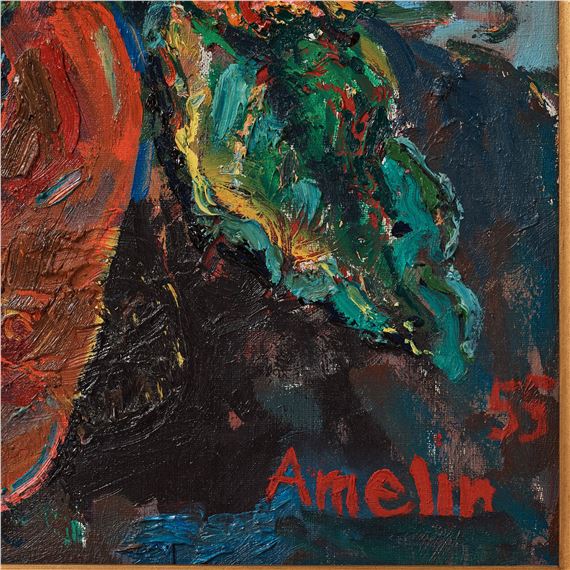 Albin Amelin | Flower still life (1955) | MutualArt