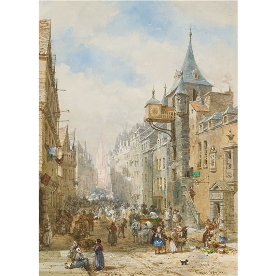 Louise Rayner | HIGH STREET EDINBURGH | MutualArt