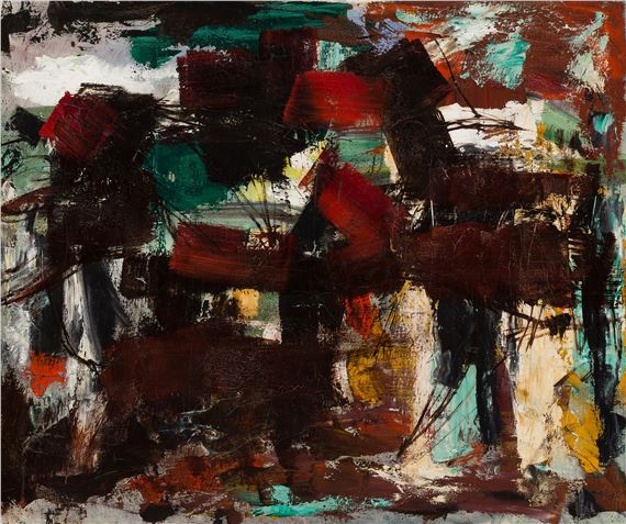 William Johnstone | BORDERS LANDSCAPE (1956) | MutualArt