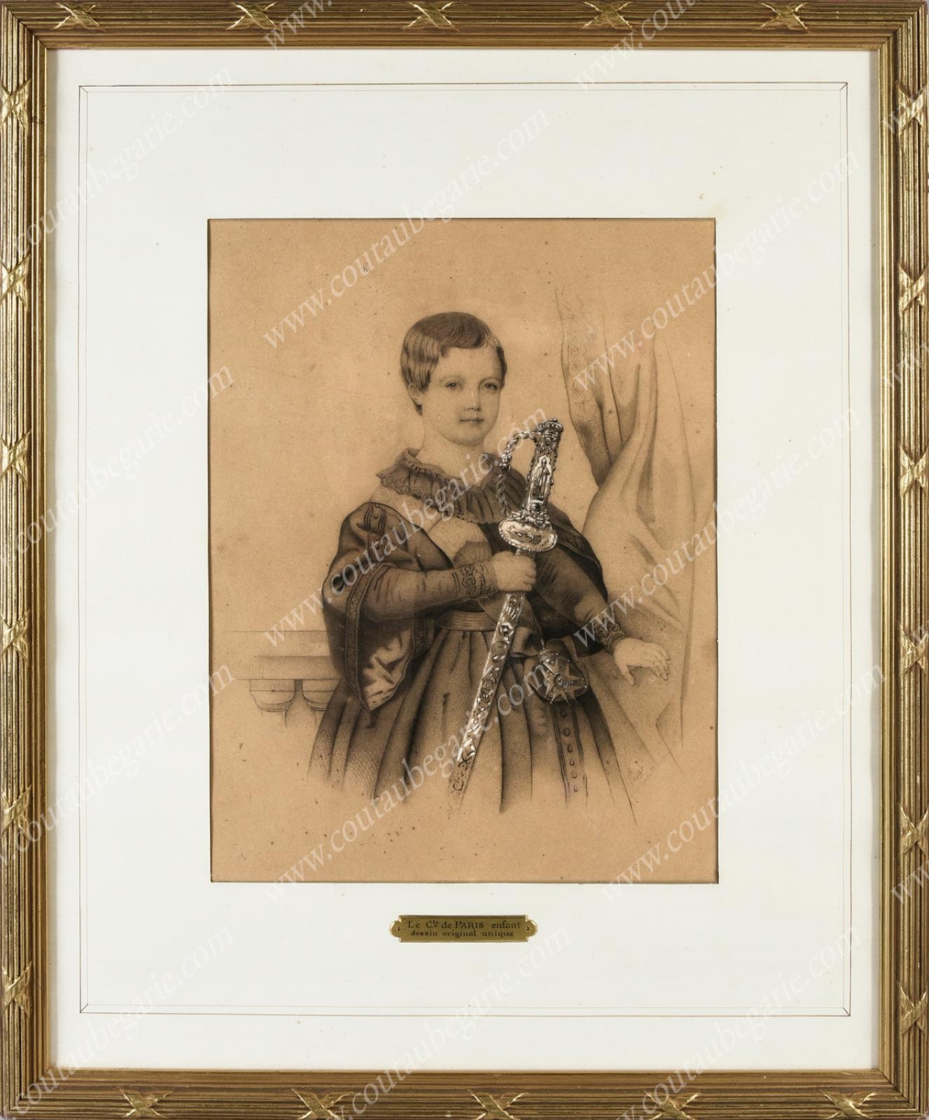 French School, 19th Century | Portrait of the youth of Prince Philippe ...