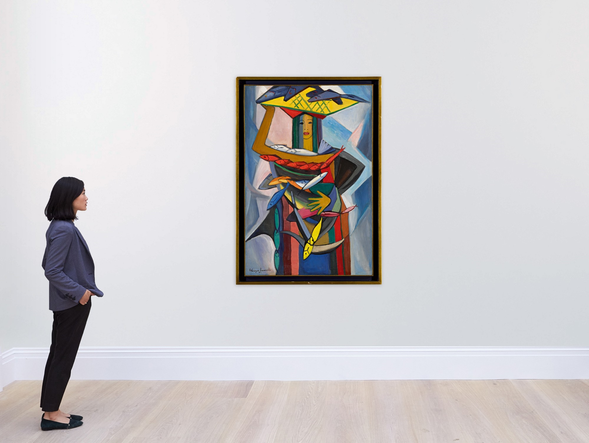 Ignacio Gómez Jaramillo | Vendedora de pescado (55) | MutualArt