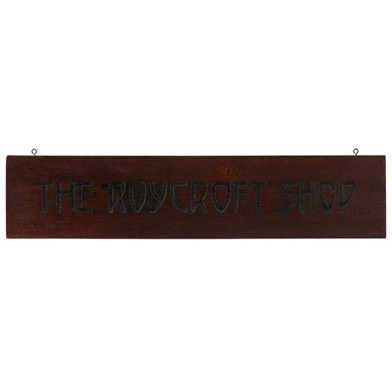 The Roycrofters | hanging advertising sign for the Roycroft Shop (1915 ...