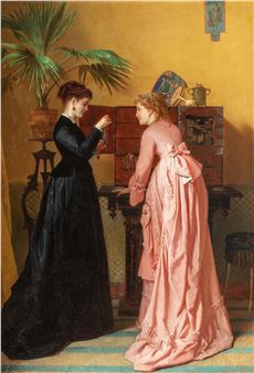 Franz Verhas | The jewels (1872) | MutualArt