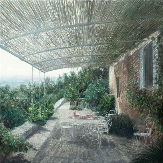 Piet Bekaert | Garden Path with Calla Lilies (1985) | MutualArt