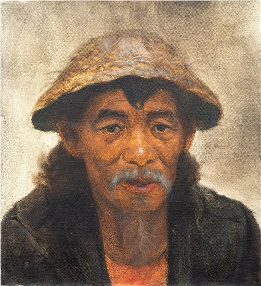 Kok Poo | A Balinese man with a hat (1980) | MutualArt