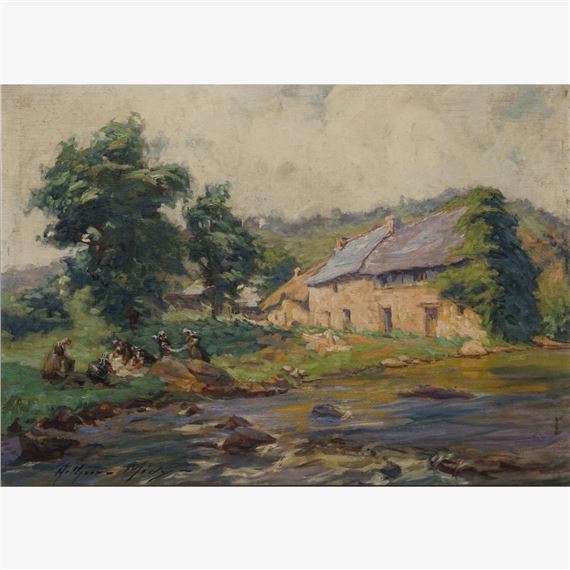 Arthur Midy | Les lavandières | MutualArt