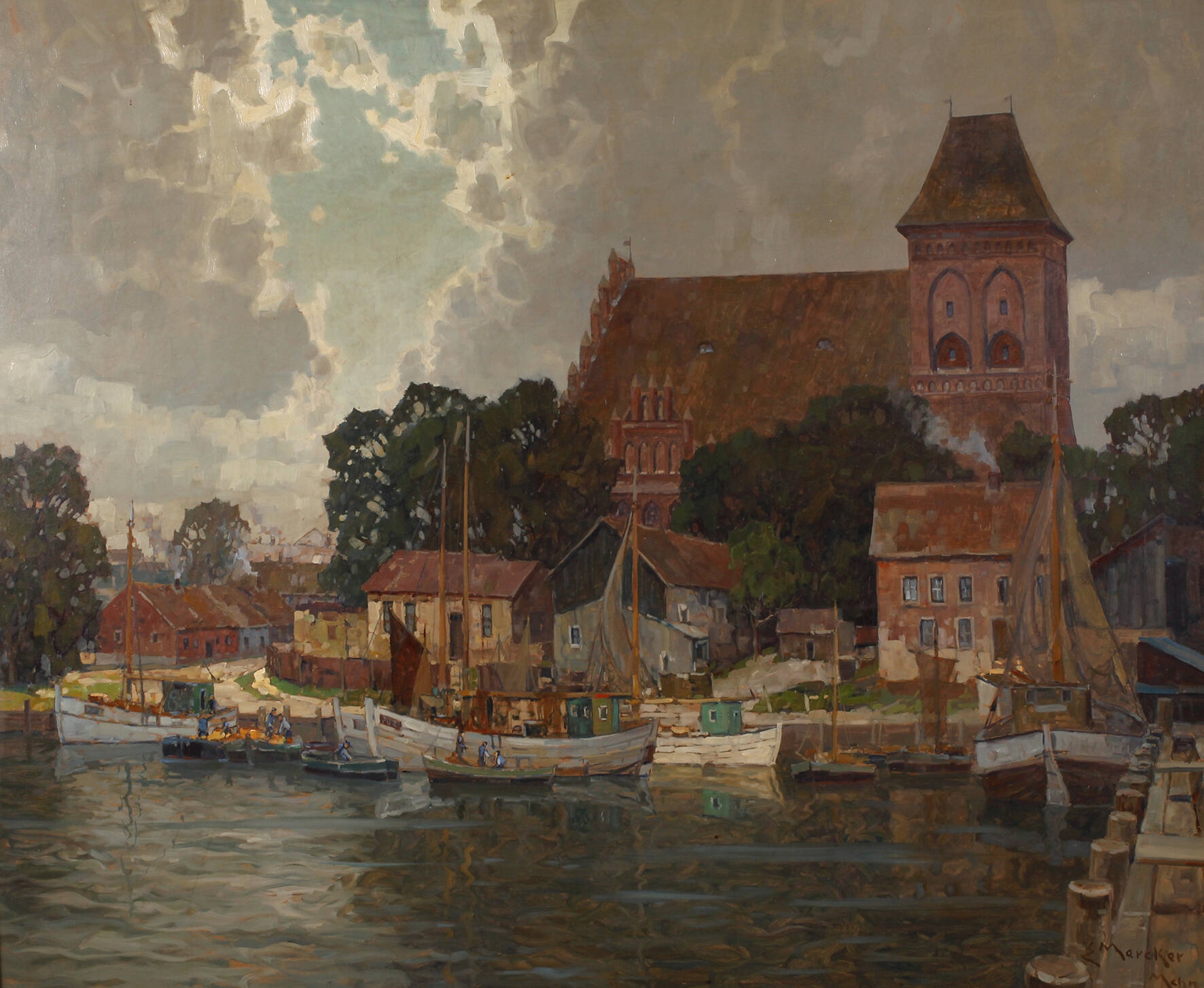 Erich Mercker | Ansicht von Putzig bei Danzig | MutualArt