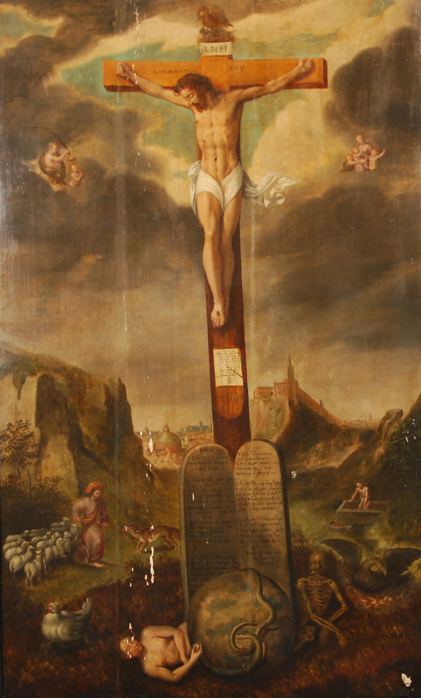 Flemish School, 16th Century | Christ en croix | MutualArt
