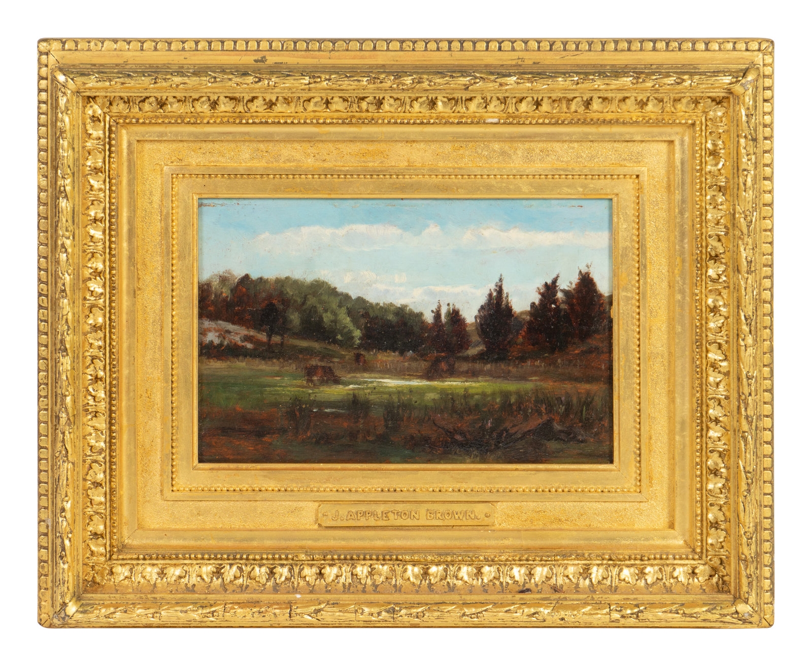 John Appleton Brown | Cattle in a Landscape | MutualArt