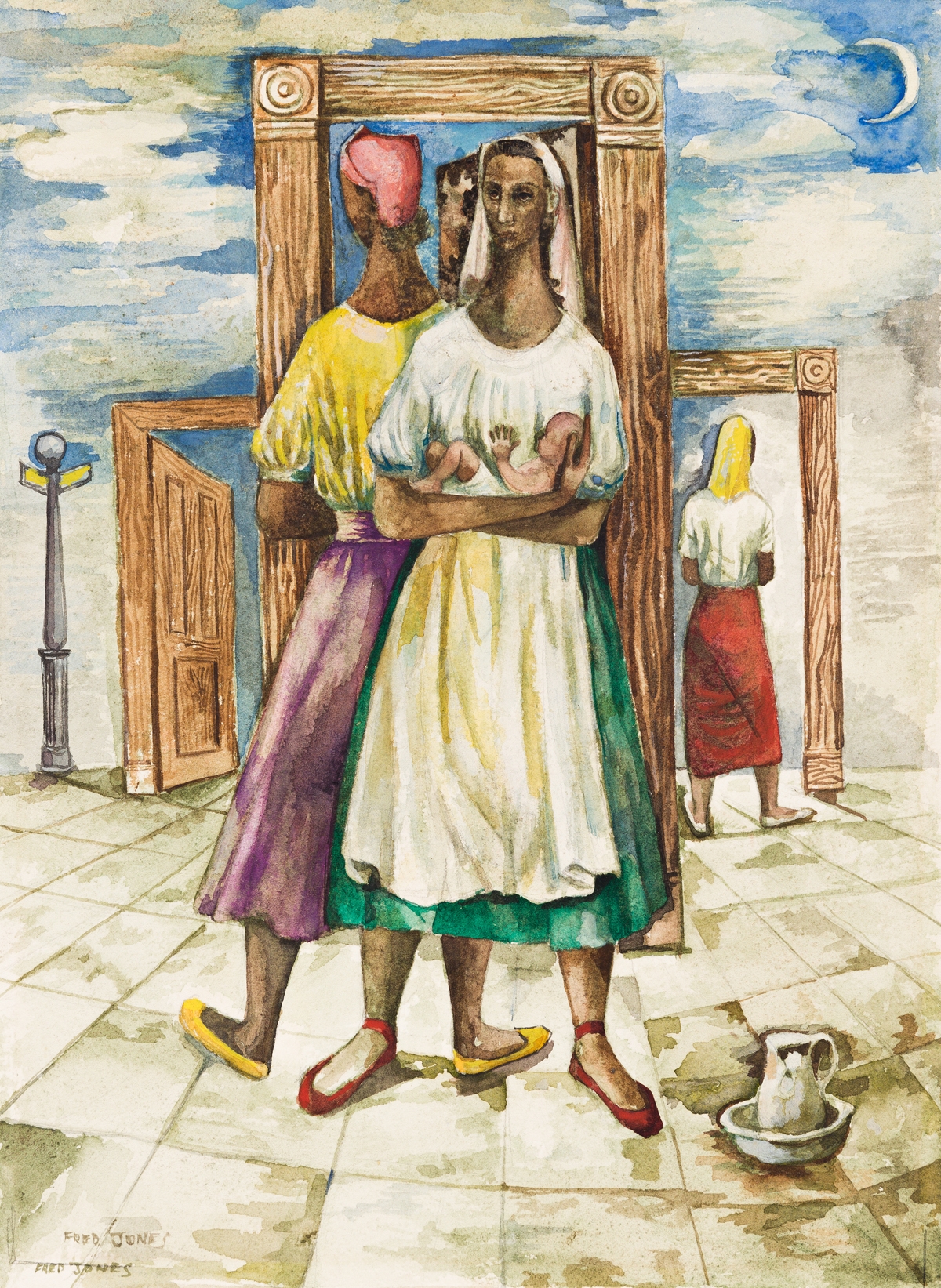 Frederick D. Jones | Women in a Surrealist Interior (Circa 1950 ...