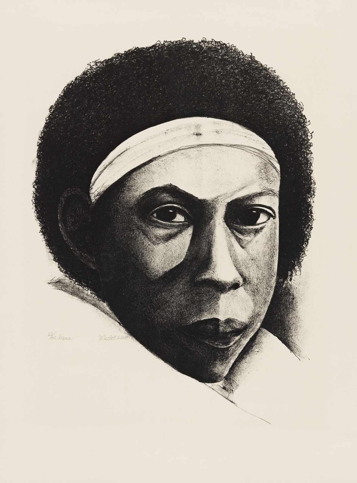 Elizabeth Catlett | Danys y Liethis (Mother and Child) (2005) | MutualArt