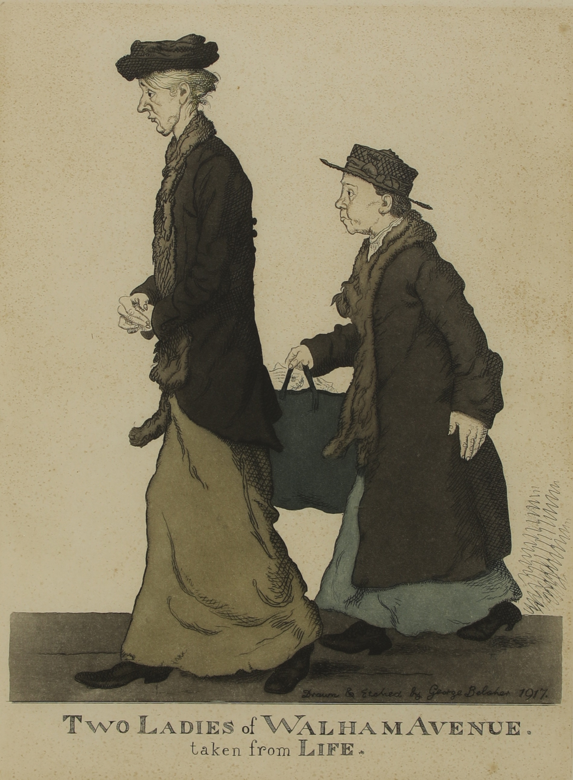 George Belcher | 'Two Ladies of Waltham Avenue taken from life' | MutualArt