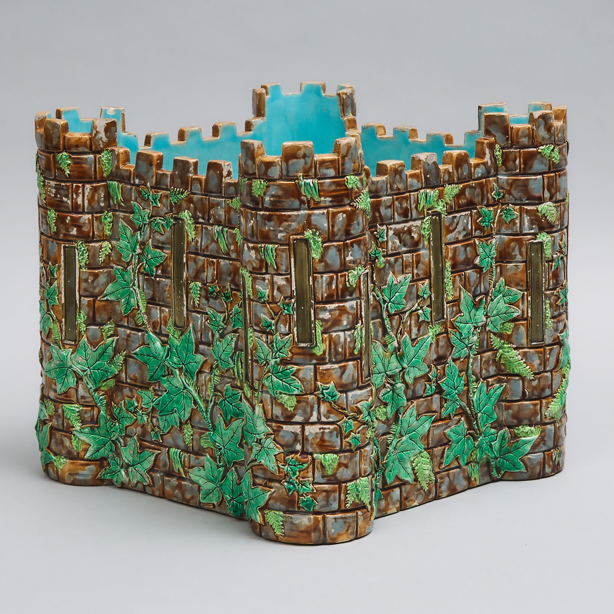 George Jones | Shaped Square Castle-Form Jardinière | MutualArt