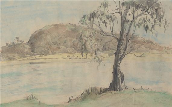 Lloyd Rees | River View (1967) | MutualArt