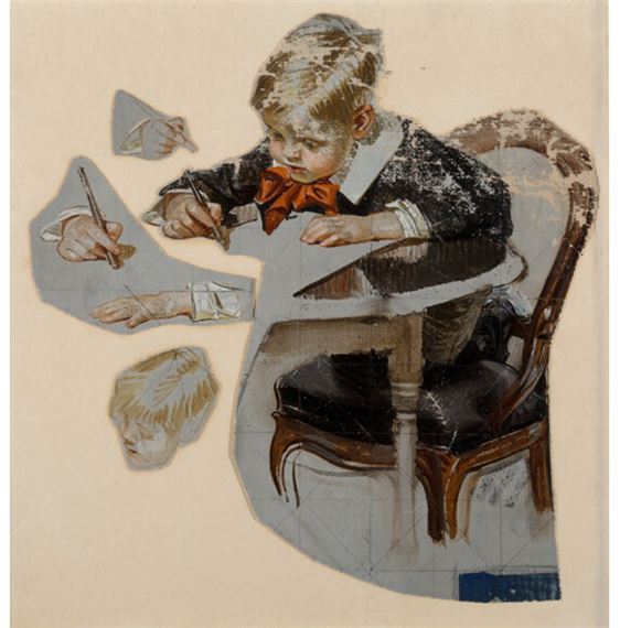 Joseph Christian Leyendecker | Boy's Letter to Santa, The Saturday ...