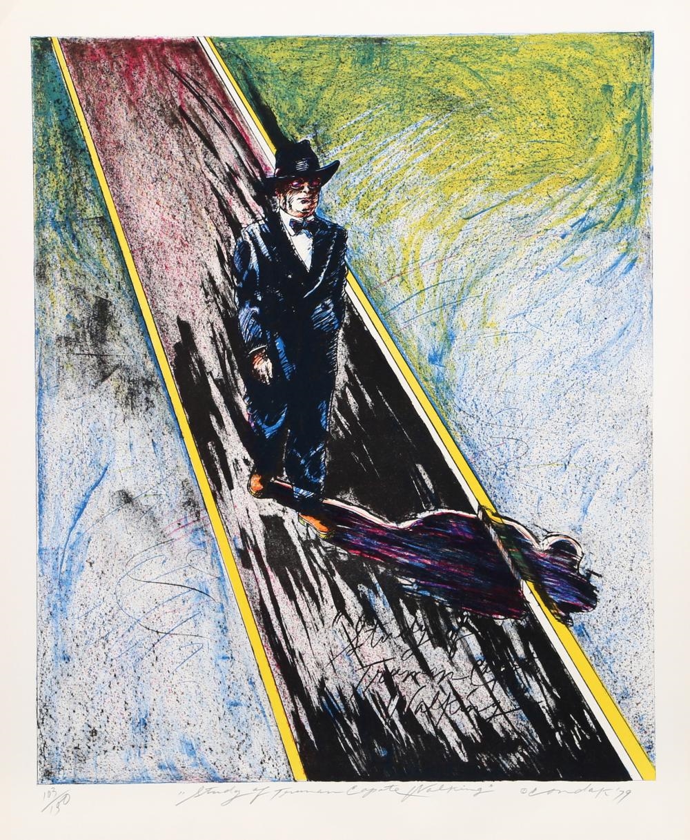 Condak | Study of Truman Capote Walking (1979) | MutualArt