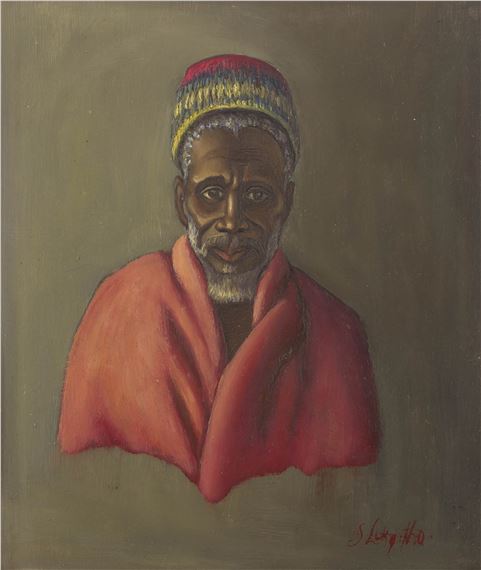 Simon Moroke Lekgetho | Self Portrait as an Old Man | MutualArt