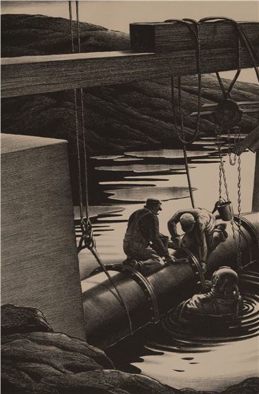 Edward Arthur Wilson | Underwater pipe | MutualArt