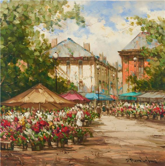 C. Pierre Latour | Flower Market | MutualArt