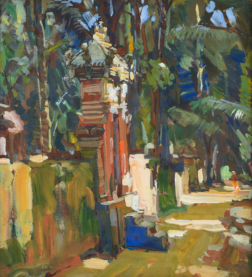 Emil Rizek | Balinese temple (1929) | MutualArt