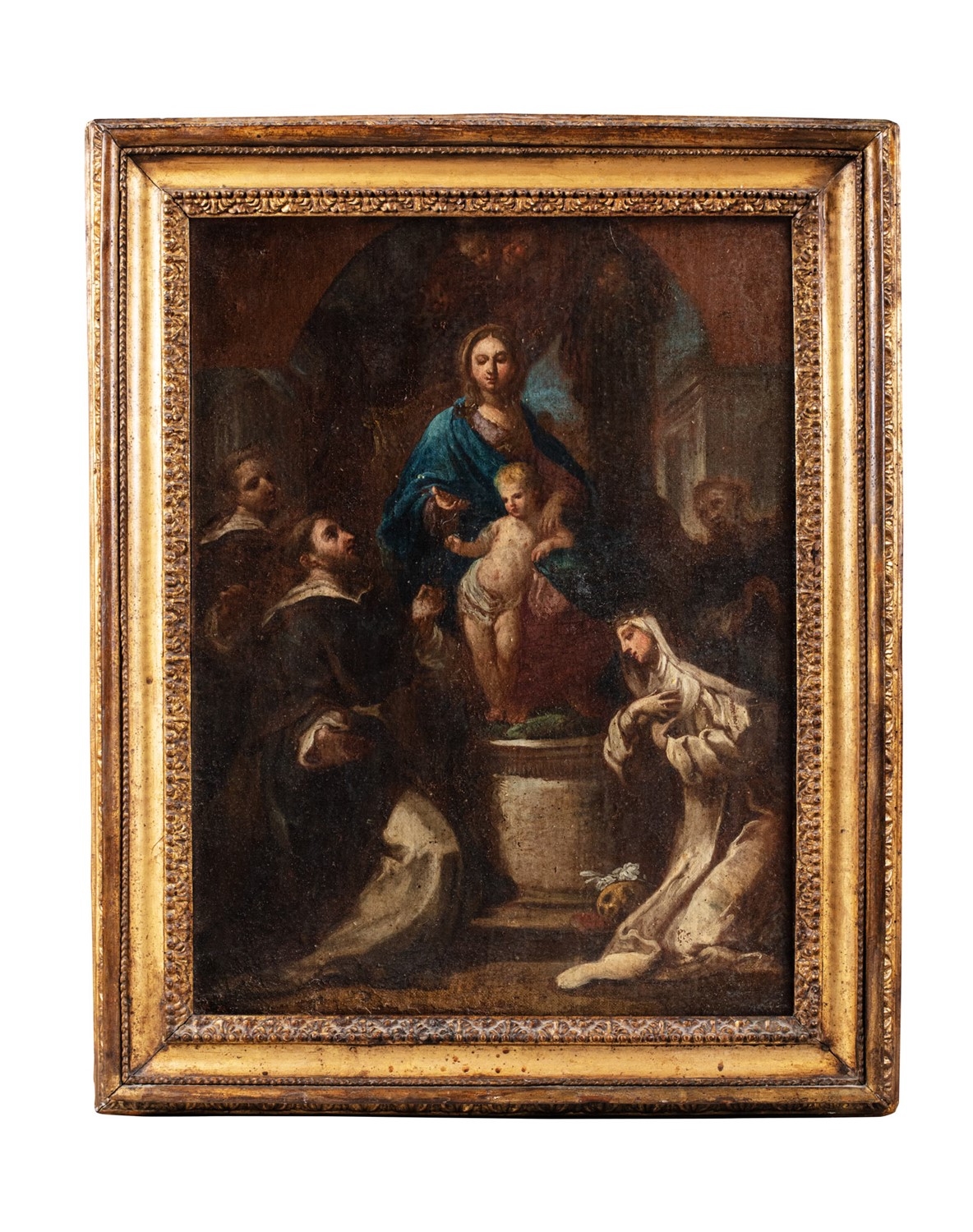 Sebastiano Conca | Madonna and Child Enthroned between San Domenico and ...
