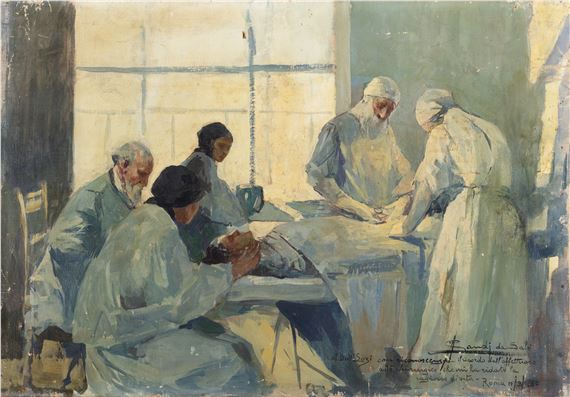 Angelo Landi | Surgical intervention (1930) | MutualArt