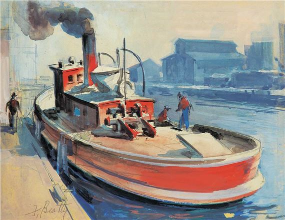 Frank Beatty | Untitled - Ready to Cast Off | MutualArt