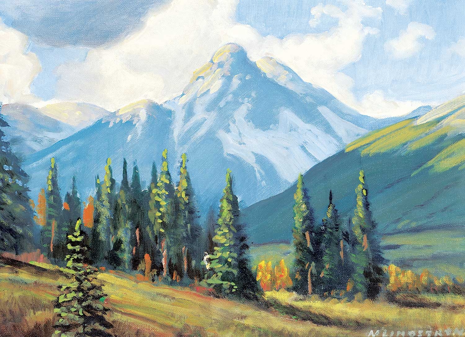 Matt Lindstrom | Untitled - Mountain View | MutualArt