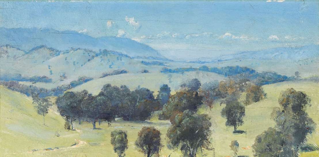 Tom Roberts | DANDENONGS LANDSCAPE (1925) | MutualArt