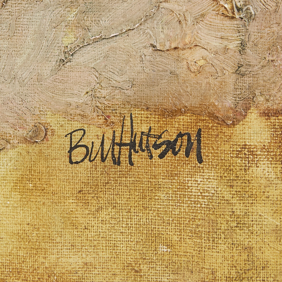 Bill Hutson | Collage and painting on canvas | MutualArt