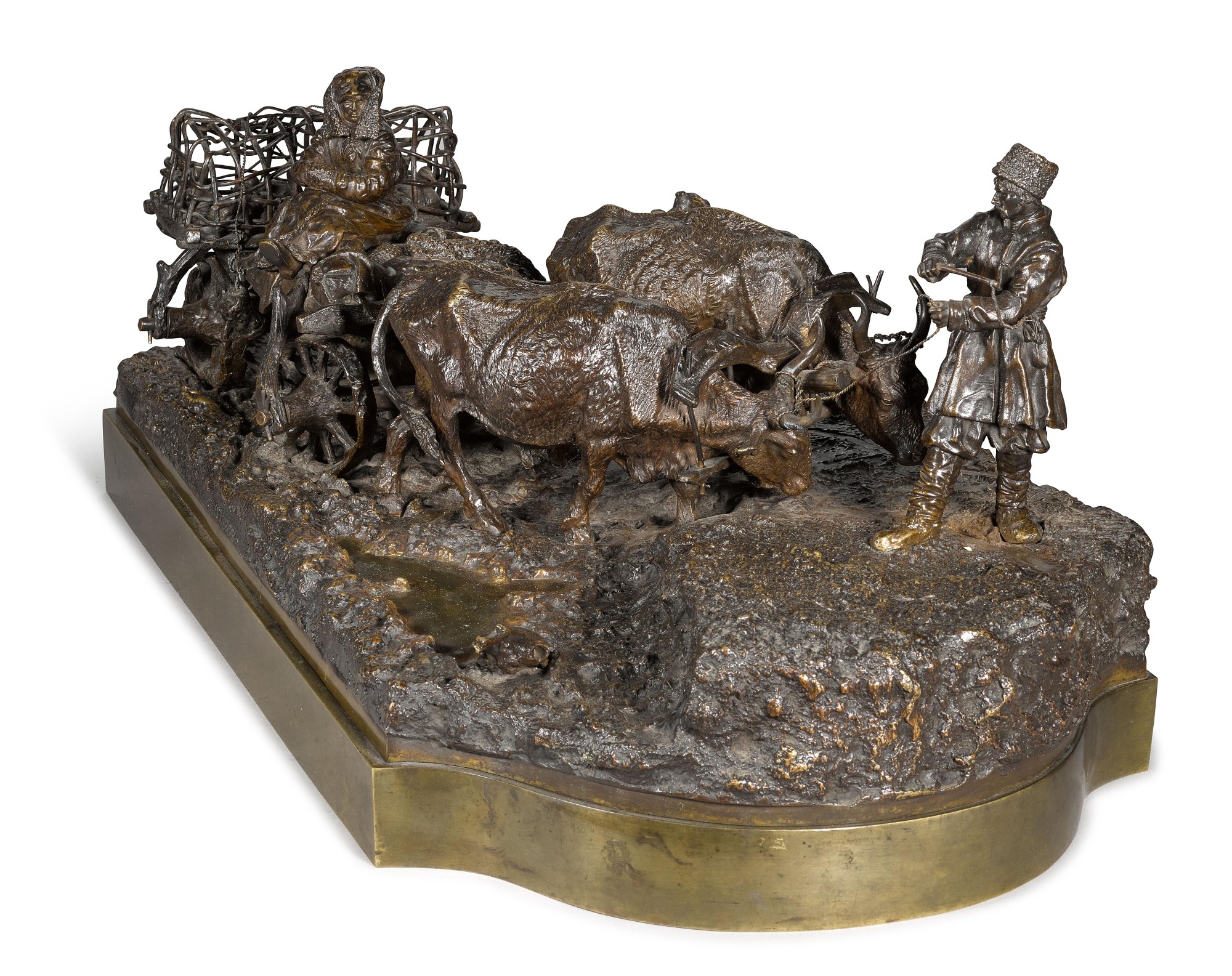 Leonid Pozen | Taking the Ducks to Market | MutualArt