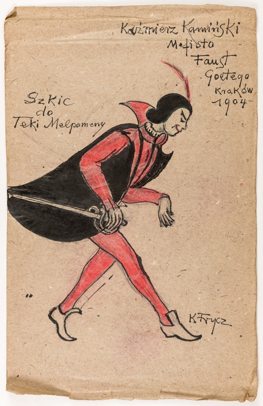 Karol Frycz | Kazimierz Kamiński jako Mefisto w sztuce Goethego „Faust ...