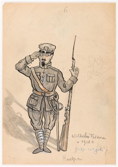 Karol Frycz | Wilhelm Feldman jako wojak (1918) | MutualArt