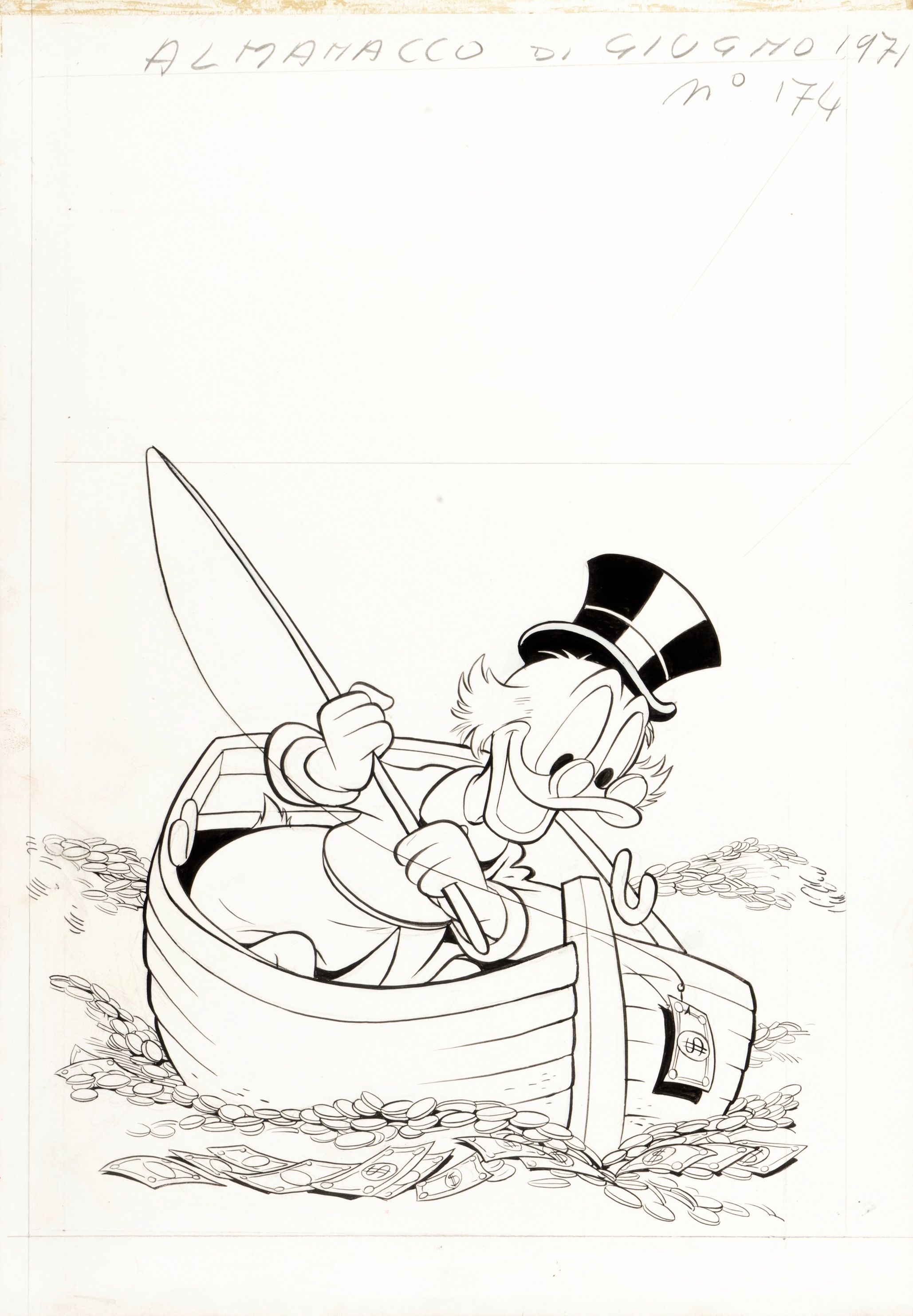 Giuseppe Perego | ZIO PAPERONE E IL PUGNO DI PIETRA (1972) | MutualArt