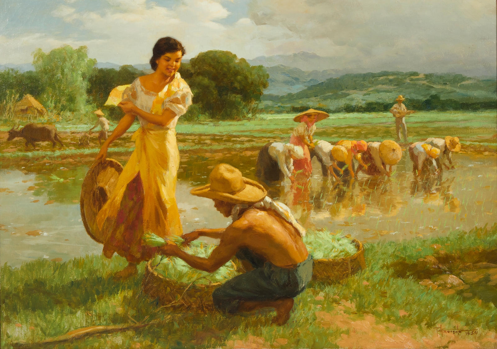 Fernando Amorsolo Paintings Dalagang Bukid The Best Picture Of