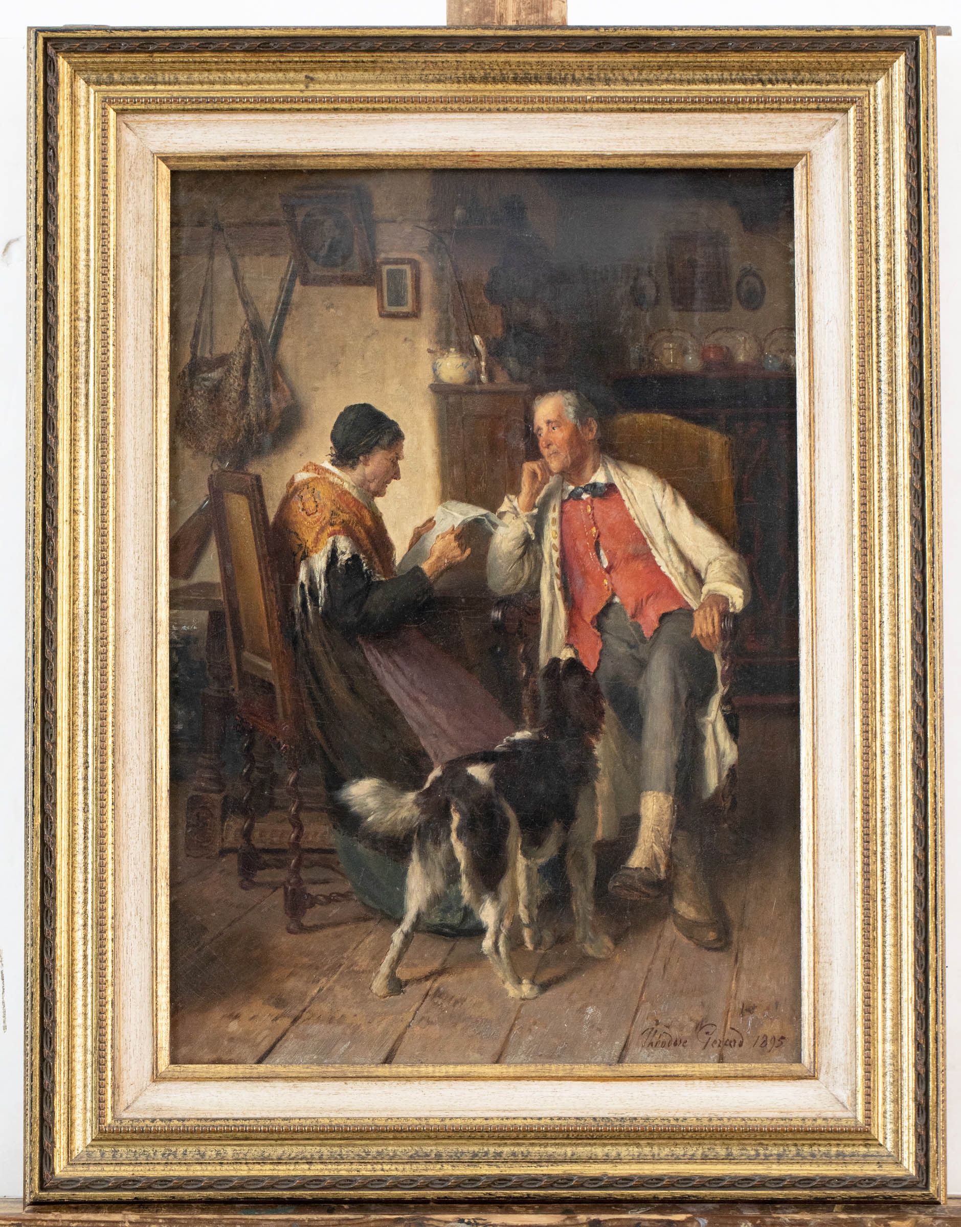 Théodore Gérard | The letter, 1895 (1895) | MutualArt