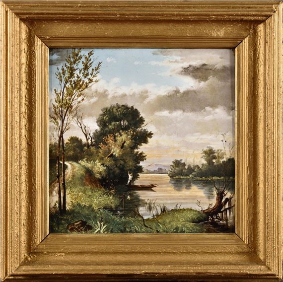 Marie Auguste Emile René Menard | Fisherman in the boat | MutualArt