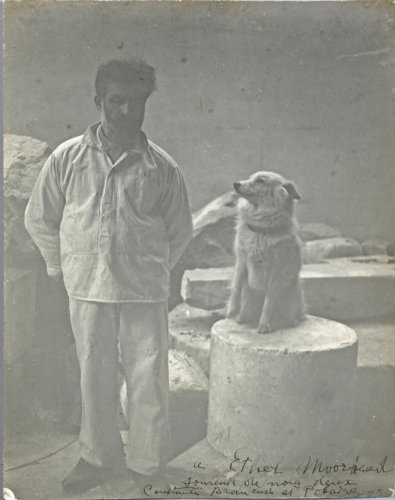 Constantin Brancusi | Self-portrait in his studio with his polar dog ...