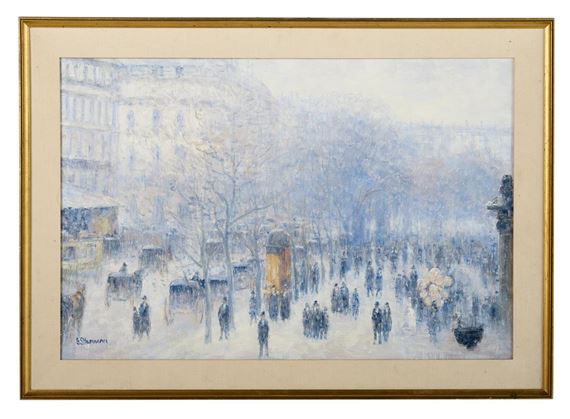 Gail Sherman Corbett | Busy Paris Boulevard | MutualArt