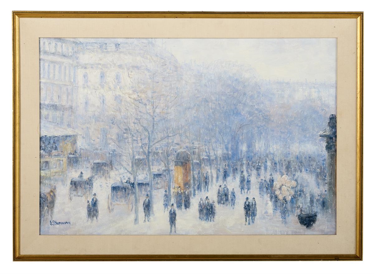 Gail Sherman Corbett | Busy Paris Boulevard | MutualArt