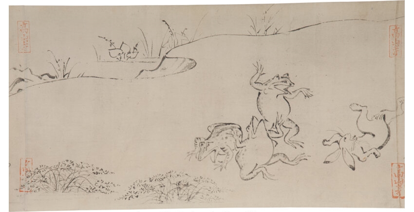 Japanese School, 20th Century | Choju-jinbutsu-giga (Scroll of ...