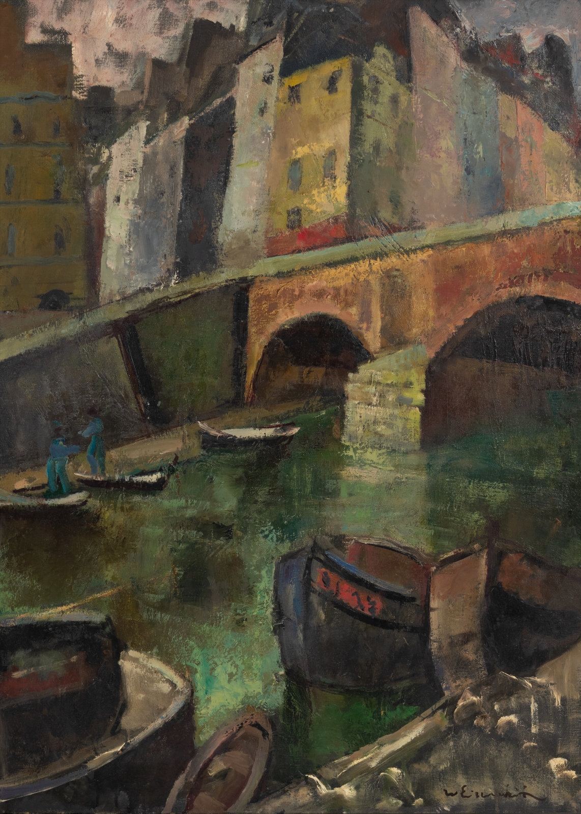 Willy Eisenschitz | Le Pont Marie à Paris (1957) | MutualArt