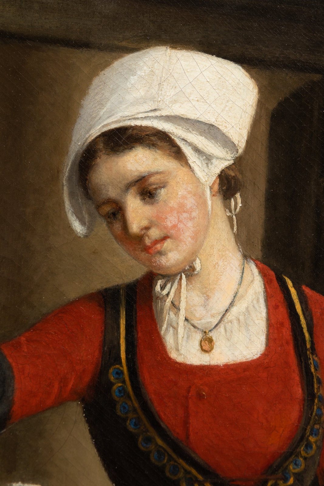 Paul Seignac | Blessing Herself with Holy Water | MutualArt