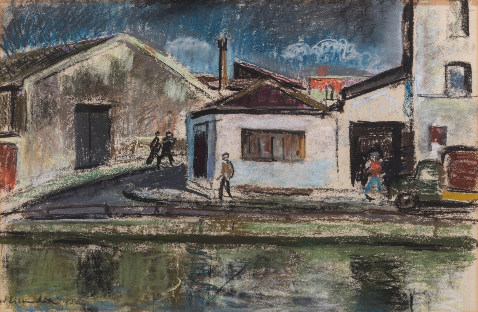 Willy Eisenschitz | Untitled (Street Scene) (1956) | MutualArt