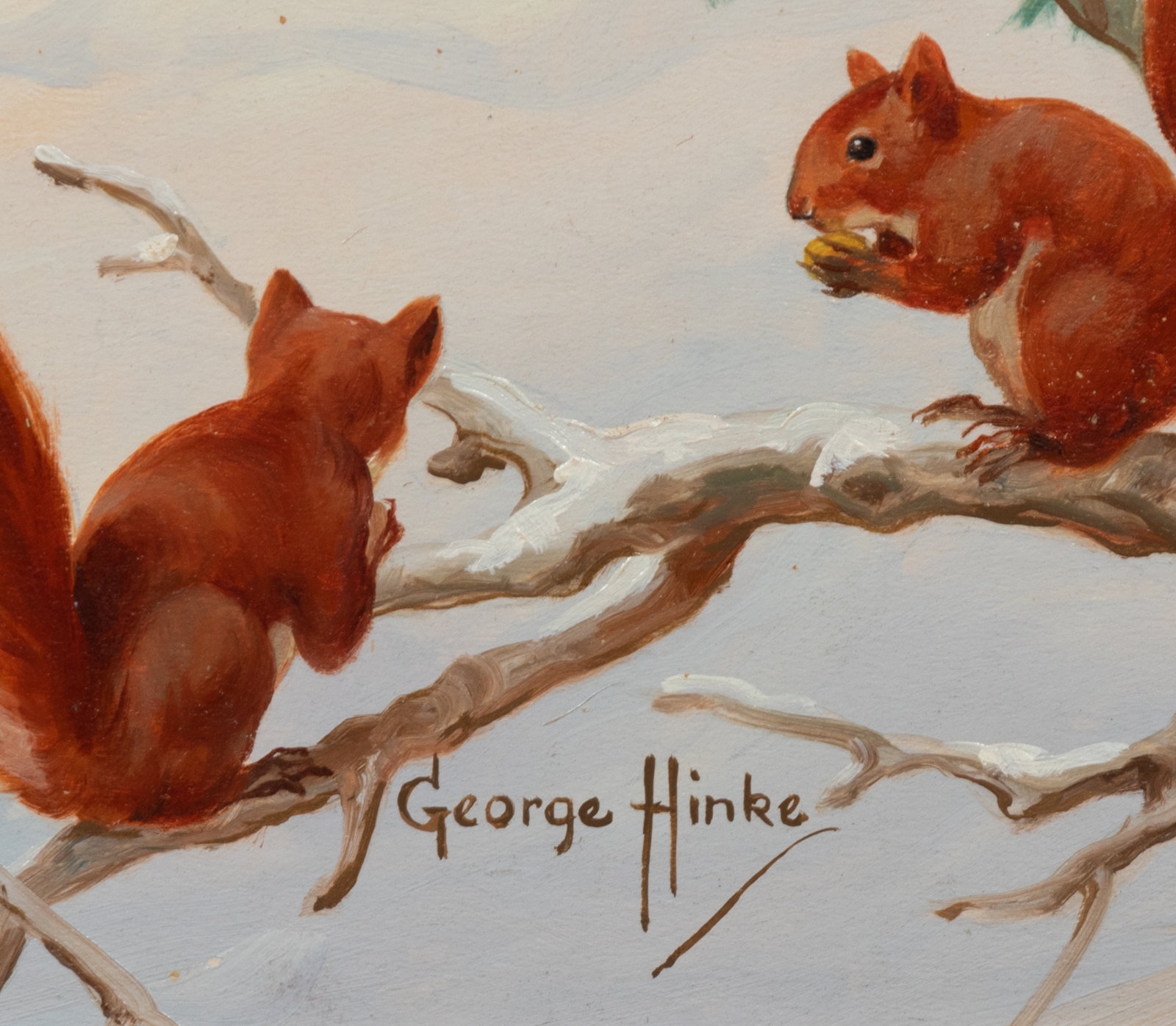 George Hinke | Santa and His Elves Gathering Trees in His Sleigh ...