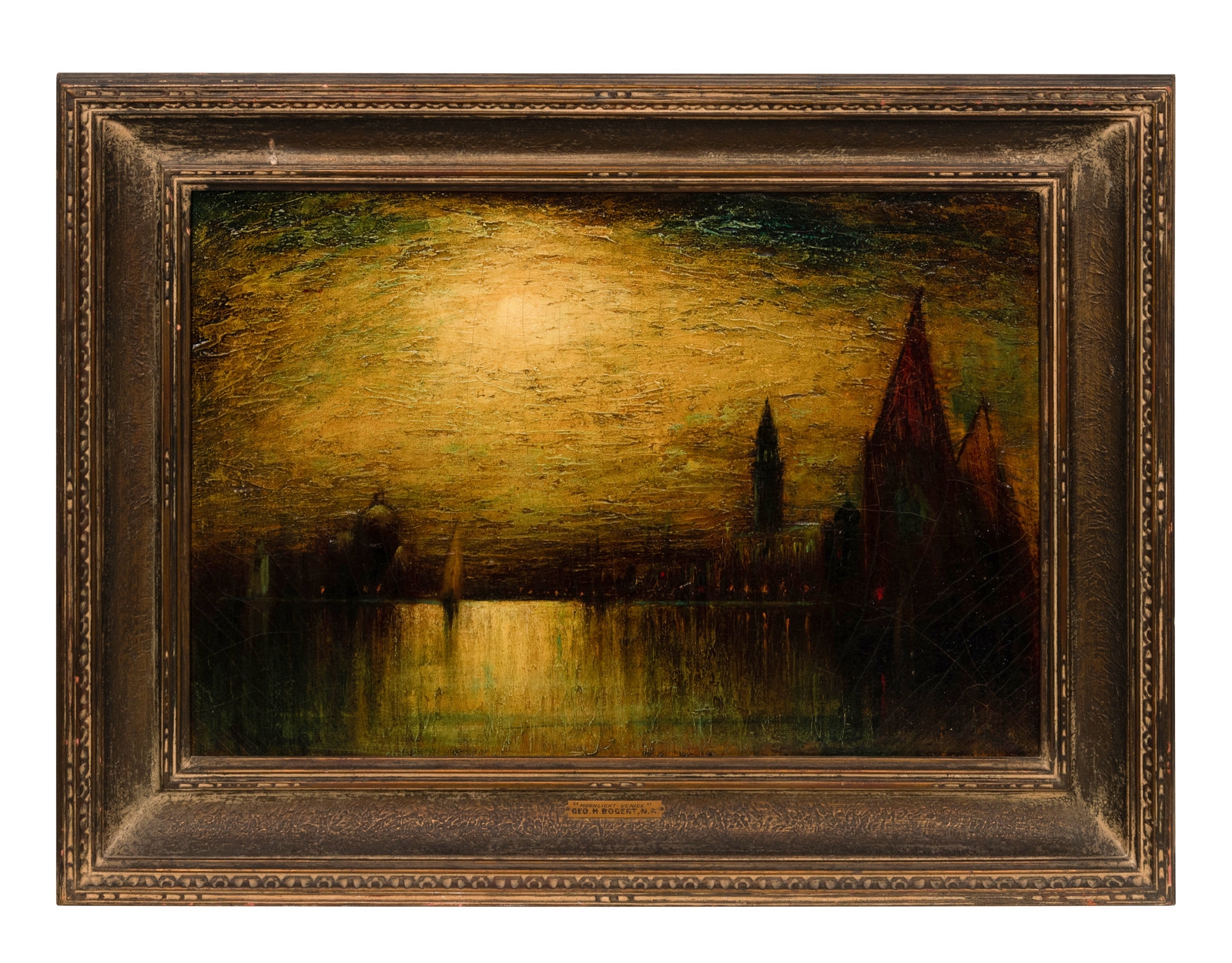 George Henry Bogert | Sunset Glow Over the Lake | MutualArt