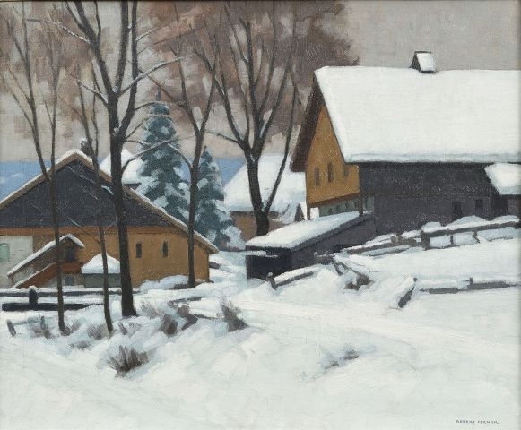 Robert Fernier | Vieilles fermes à la Grand Combe (1942) | MutualArt