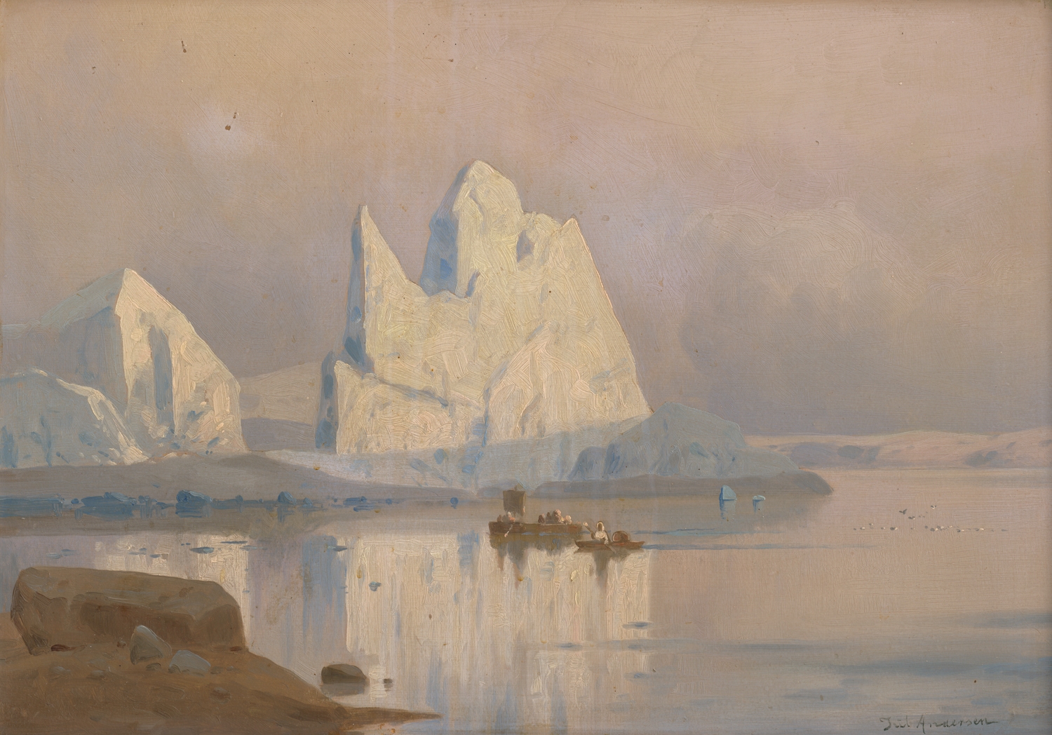 Julius Andersen | Umiak und Kajak in den Eisfjorden Grönlands | MutualArt